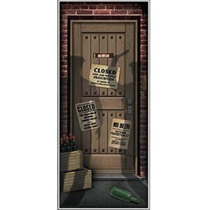 beistle speakeasy plastic door cover- 1 pc