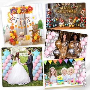 Balloon Column Stand Kit Set of 2 for Floor, SOFTTIME Balloon Tower Kit with Heavy Base, Adjustable 78"Balloon Pillar Kit with Metal Pole for Birthday, Wedding, Baby Shower, Party Decoration…