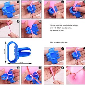 10 Sets Balloon Stand Kit, Reusable Clear Balloon Stand Holder Kit for Table Including Glue, Tie Tool, Flower Clips, Suitable for Birthday Decorations Party Wedding Graduation Decorations