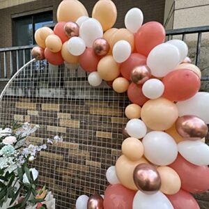 Beaumode DIY Matte Dusty Pink Peach Balloon Garland Matte Balloon Arch Wedding Cream Baby Shower Bridal Shower 1st Birthday Photo Backdrop Party Decoration (Dusty Pink and Peach)