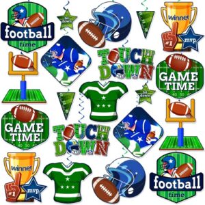 36 pcs super football decorations 2023 hanging swirls, super football party supplies 2023 hanging decorations, football party decorations super football decorations, touchdown party sports theme decorations