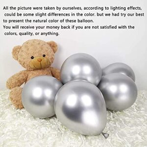 12inch 50pcs Latex Metallic Chrome Balloon Gold Silver Shiny Thicken Balloon for Wedding Graduation Birthday Baby Shower Christmas Valentine’s Day Party Supplies(gold and silver))