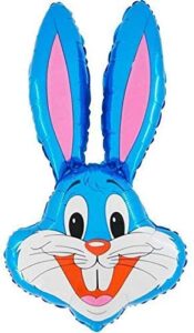 toyland® 37″ rabbit shaped balloon available in 5 colours – easter balloons (blue)