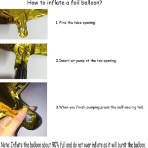 GOER 42 Inch Gold Number 80 Balloon,Jumbo Foil Helium Balloons for 80th Birthday Party Decorations and 80th Anniversary Event