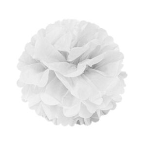 Wrapables® Set of 9 Tissue Pom Pom Party Decorations for Weddings, Birthday Parties Baby Showers and Nursery Decor, Black/Silver/White