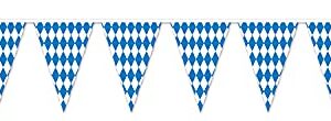 Beistle Plastic Oktoberfest Bavarian Pennant Banner For German Theme Party Supplies