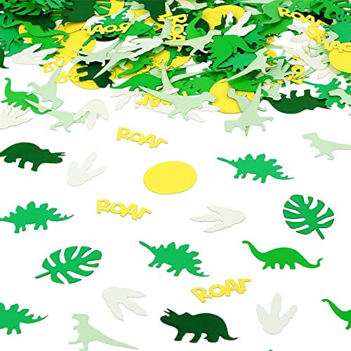 400 Pcs Dinosaur Confetti Dino Birthday Table Confetti Jurassic Dinosaur Table Confetti Dino Jungle Theme Party Supplies Dinosaur Photo Prop for Baby Shower Decoration Birthday Party Supplies