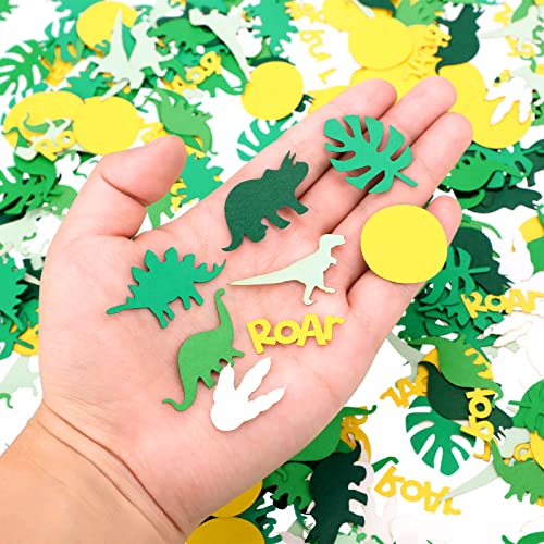 400 Pcs Dinosaur Confetti Dino Birthday Table Confetti Jurassic Dinosaur Table Confetti Dino Jungle Theme Party Supplies Dinosaur Photo Prop for Baby Shower Decoration Birthday Party Supplies