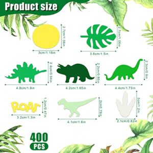 400 Pcs Dinosaur Confetti Dino Birthday Table Confetti Jurassic Dinosaur Table Confetti Dino Jungle Theme Party Supplies Dinosaur Photo Prop for Baby Shower Decoration Birthday Party Supplies