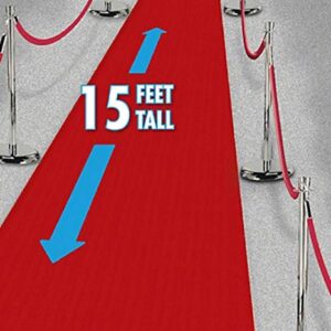 amscan 15ft Hollywood Party Decoration Fabric Red Carpet Floor Runner