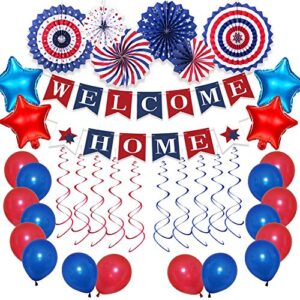 welcome home decorations military, welcome home balloons kit, welcome home banner, welcome home party decorations, deployment returning army homecoming party decor