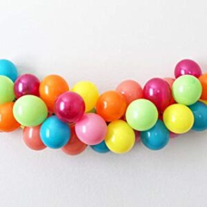 Beaumode 5 Inches Tiny Balloons Assorted Latex Rainbow Balloons 200pcs for DIY Balloon Garland Balloon Game Bridal Shower Bachelorette Birthday Party Centerpiece Decor