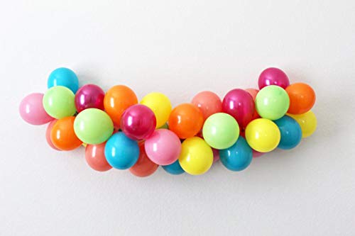 Beaumode 5 Inches Tiny Balloons Assorted Latex Rainbow Balloons 200pcs for DIY Balloon Garland Balloon Game Bridal Shower Bachelorette Birthday Party Centerpiece Decor