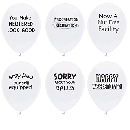 ROFLmart Funny Vasectomy Party Decorations Balloons