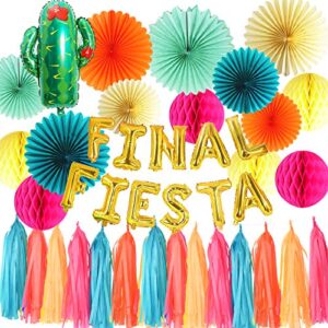 final fiesta bachelorette party decorations/fiesta bridal shower decorations/final fiesta banner mexican fiesta theme party backdrop decor tropical party, luau party, mexican themed bachelorette