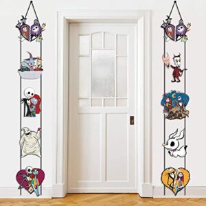 nightmare designed door hanging banner porch sign banners welcome hanging nightmare birthday party decorations