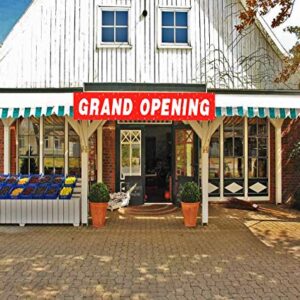 Large Grand Opening Banner, Retail Store Shop Business Sign, Business Office Store Front Banner, Store, Advertising, Flag (9.8x1.6 feet)