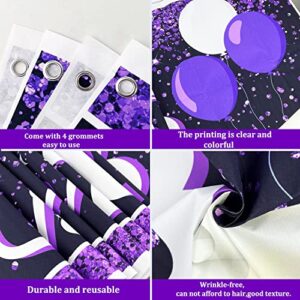 Large Class of 2023 Banner Purple Congrats Grad Banner Backdrop Graduation 2023 Yard Sign for Graduation Party Supplies Graduation Decorations 2023 (Purple)