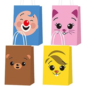 yizeda 16 pcs blim blim paper bags party gift bags blim blim birthday gift bags for kids boy girl birthday party decorations