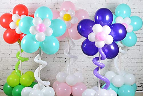 iFlyMaes 30 Pcs Portable Flower Shape Balloon Clips Holder for Wedding Birthday Party Holiday Decoration,5 in 1Flower Shape Balloon Clips