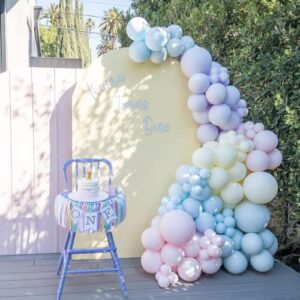 Pastel Blue Balloons 10 inch 100pcs Baby Blue Latex Balloons for Party Birthday Wedding Anniversary or any Party Decorations-pastel blue