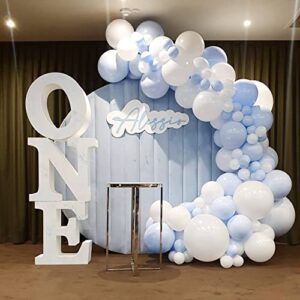 Pastel Blue Balloons 10 inch 100pcs Baby Blue Latex Balloons for Party Birthday Wedding Anniversary or any Party Decorations-pastel blue