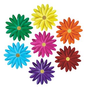 mybbshower rainbow paper daisy flower for tea party garden party decor wedding photo backdrop birthday nursery wall sunflowers 8 inch