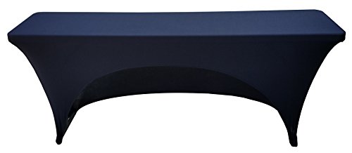 Spandex Cover for 18 x 72 Rectangular Training Tables(Black)