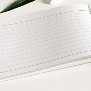 in Loving Memory Funeral Guest Book - Informal Lined Inner Page Format - Boxed - White - Size: 8.9" x 6.7"