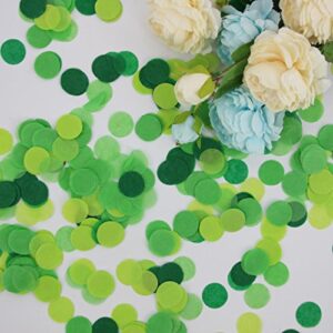 Mybbshower Green Paper Confetti Birthday Party Decorations Spring Wedding 1 inch 5000 Pieces