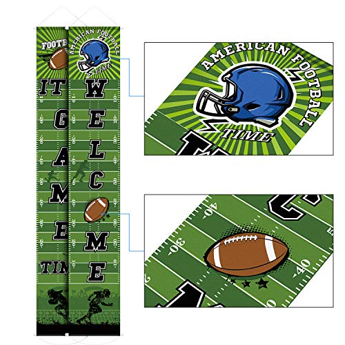 Football Party Banner Welcome Porch Sign for Football Theme Festival Birthday Baby Shower Decoration