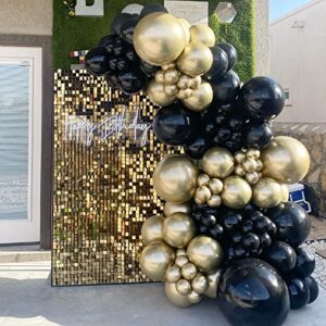 Gold Metallic Chrome Balloon Garland Kit - 102PCS 18In 12In 10In 5In Party Balloon Kit With 33FT Ribbon for Birthday Wedding Graduation Engagement Baby Shower Party Decorations