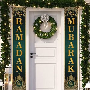 ramadan mubarak decorations ramadan front porch welcome sign eid mubarak banner ramadan decorations and supplies for home party