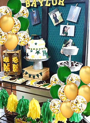 Graduation Party Decorations 2023 Green Gold/Green Gold Balloons St. Patrick’s Day Decorations 45pcs Balloons Green Graduation Decorations/Green Gold Birthday Party Decorations Summer Mexican Party