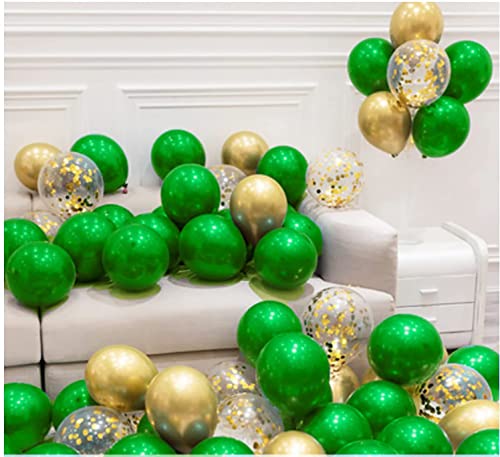 Graduation Party Decorations 2023 Green Gold/Green Gold Balloons St. Patrick’s Day Decorations 45pcs Balloons Green Graduation Decorations/Green Gold Birthday Party Decorations Summer Mexican Party