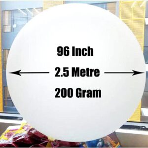 Nballoon 8 ft 96 inch 200g Giant Professional Weather Balloon For Meteorological Investigation Aerial Video Holiday Party Decoration Entertainment Toys Huge Balloons, Natural