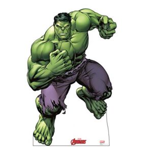 advanced graphics hulk life size cardboard cutout standup – marvel’s avengers animated