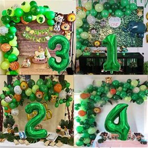 40 Inch Huge Dark Green Numbers 5 Balloons Decorations Birthday Party Supplies Helium Foil Mylar Big Digital 0-9 Summer 2022 Graduation Anniversary Celebrations(Emerald Green 5 balloon)