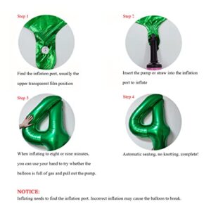 40 Inch Huge Dark Green Numbers 5 Balloons Decorations Birthday Party Supplies Helium Foil Mylar Big Digital 0-9 Summer 2022 Graduation Anniversary Celebrations(Emerald Green 5 balloon)