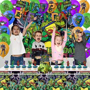 Turtle Birthday Party Decorations, Birthday Party Supplies Include Banners, Cake Decorations, Cupcake Decorations, Balloons, Tablecloths, Backgrounds, Girls And Boys Party Supplies