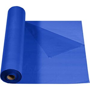 creative converting festive cobalt plastic table cover banquet roll tablecover, 40″ x 250′