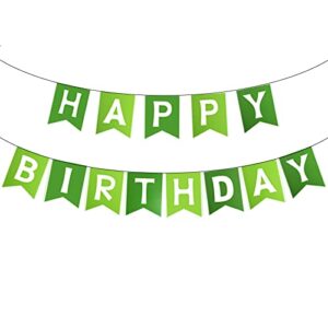 green birthday banner for birthday banner party supplies decoration