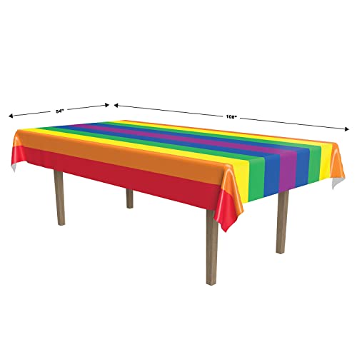 Rainbow Tablecover Party Accessory (1 Count)