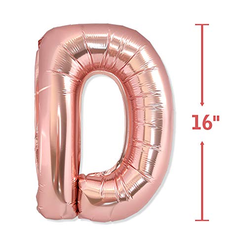 Big BRIDE TO BE Balloons Rose Gold 16" Letters Banner - Bachelorette Party Decorations Kit - Hen Party Supplies and Favors - Bridal Shower and Hen Party Decorations set