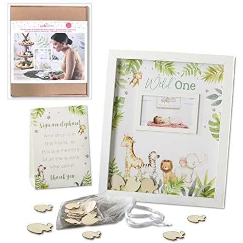 Kate Aspen Safari Baby Shower Decorations, One Size, Alternative Guestbook