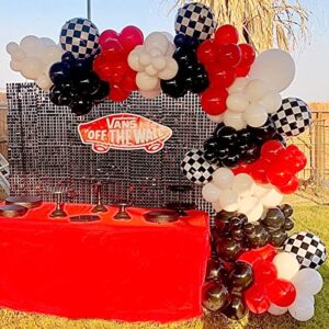 148 pieces race car balloons arch garland kit,racing car theme birthday party decorations cars balloon arch kit 5 10 18 inch