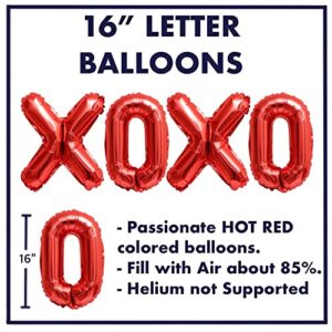 Galentines Day Decorations – Galentine's Valentine's Decoration Set Decor with 1 Heart Shape Banner Garland, & 12 LOVE Swirl, 6 Heart Streamers, 1 Lips & 4 XOXO Balloons – For Classroom Office Supplies