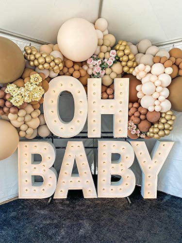 Tan Brown Balloons 12 Inch 50 Pack Retro Cocoa Balloons Baby Shower Balloon Wedding Bridal Shower Birthday Neutral Jungle Party Decorations