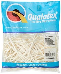 qualatex 160q white balloons tying balloons (100ct)