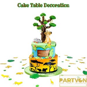 1500PCS Jungle Animal Confetti Safari Theme Table Confetti | Zoo Animal Shape Confetti for Wild One Baby Shower Birthday Party Supplies and Decorations